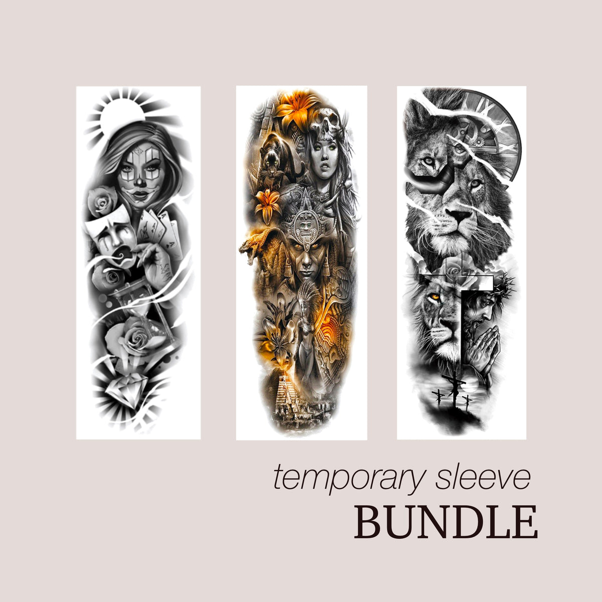 temporary sleeve bundle | temporary tattoos – Slap On Ink